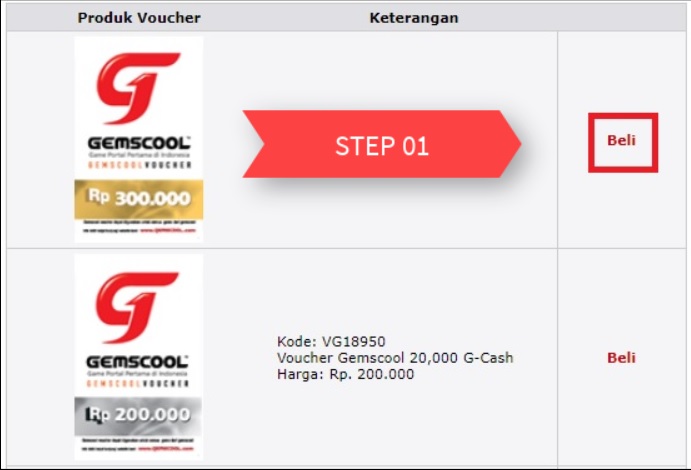 Voucher Gemscool